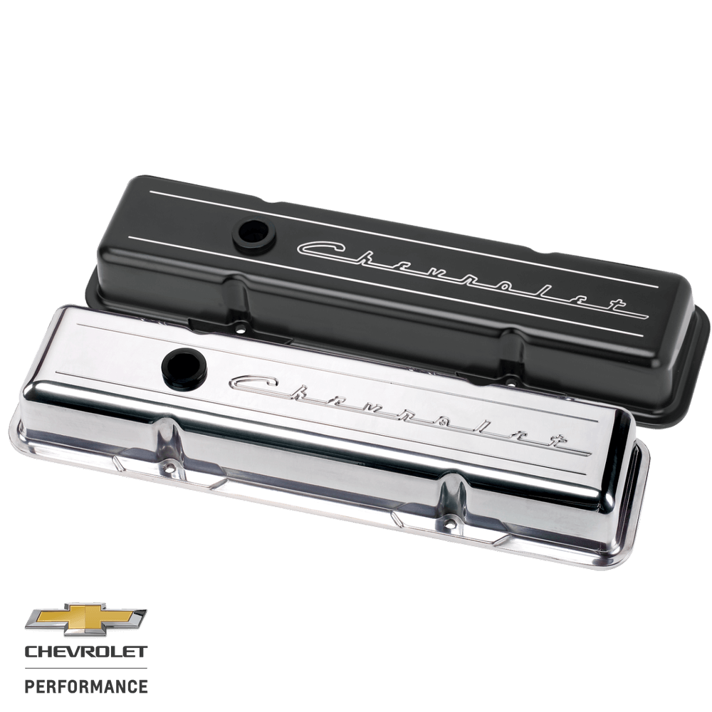 Billet Specialties | Chevrolet Script Small Block Chevy Valve Covers